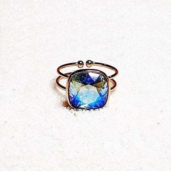 Swarovski Blue Sapphire Ring | The Shan | Bidiliia
