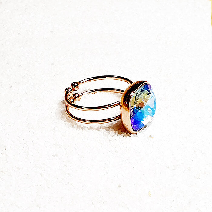 Swarovski Blue Sapphire Ring | The Shan | Bidiliia